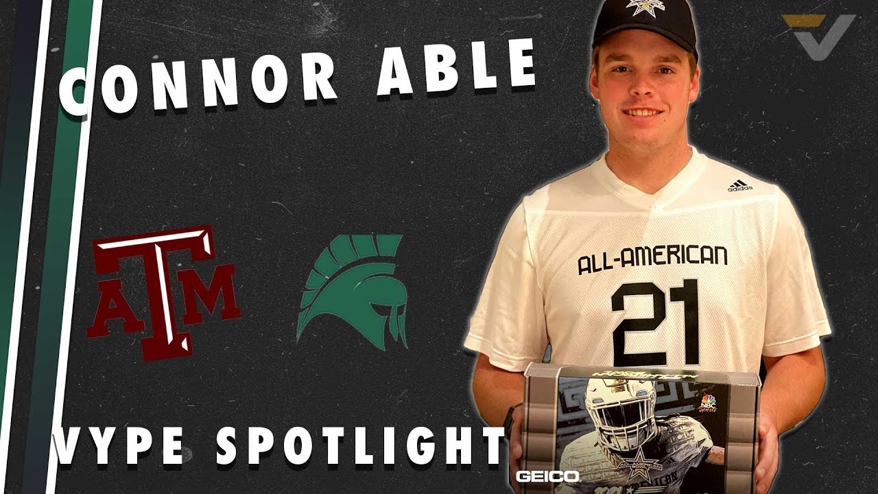 A&M commit & ALL AMERICAN TEAM - CONNOR ABLE || Stratford Football ...