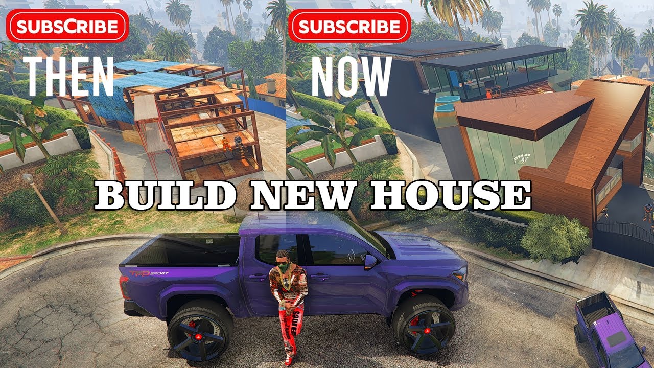 GTA 5 - BUILD NEW HOUSE | BEFORE & AFTER - YouTube