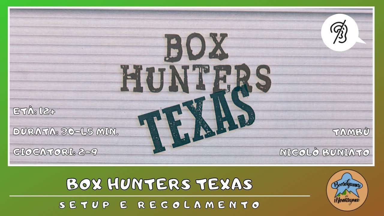 Box Hunters Texas - setup e regolamento in italiano (tutorial) [SUB ITA ...