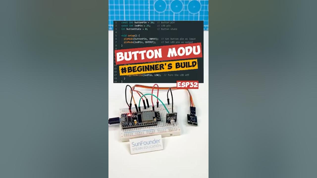 DIY ESP32 Button Project – Super Simple! #arduino #esp32 #esp32project - YouTube