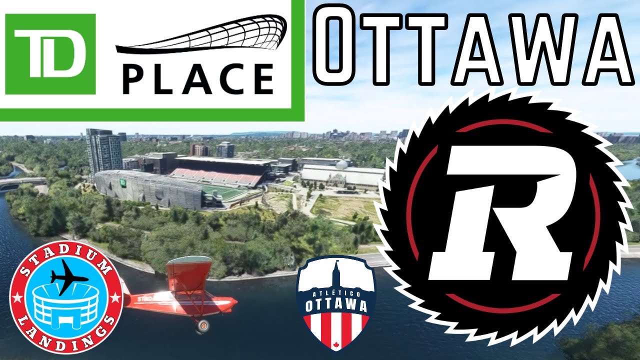 TD Place - Microsoft Flight Simulator STADIUM LANDING! - YouTube