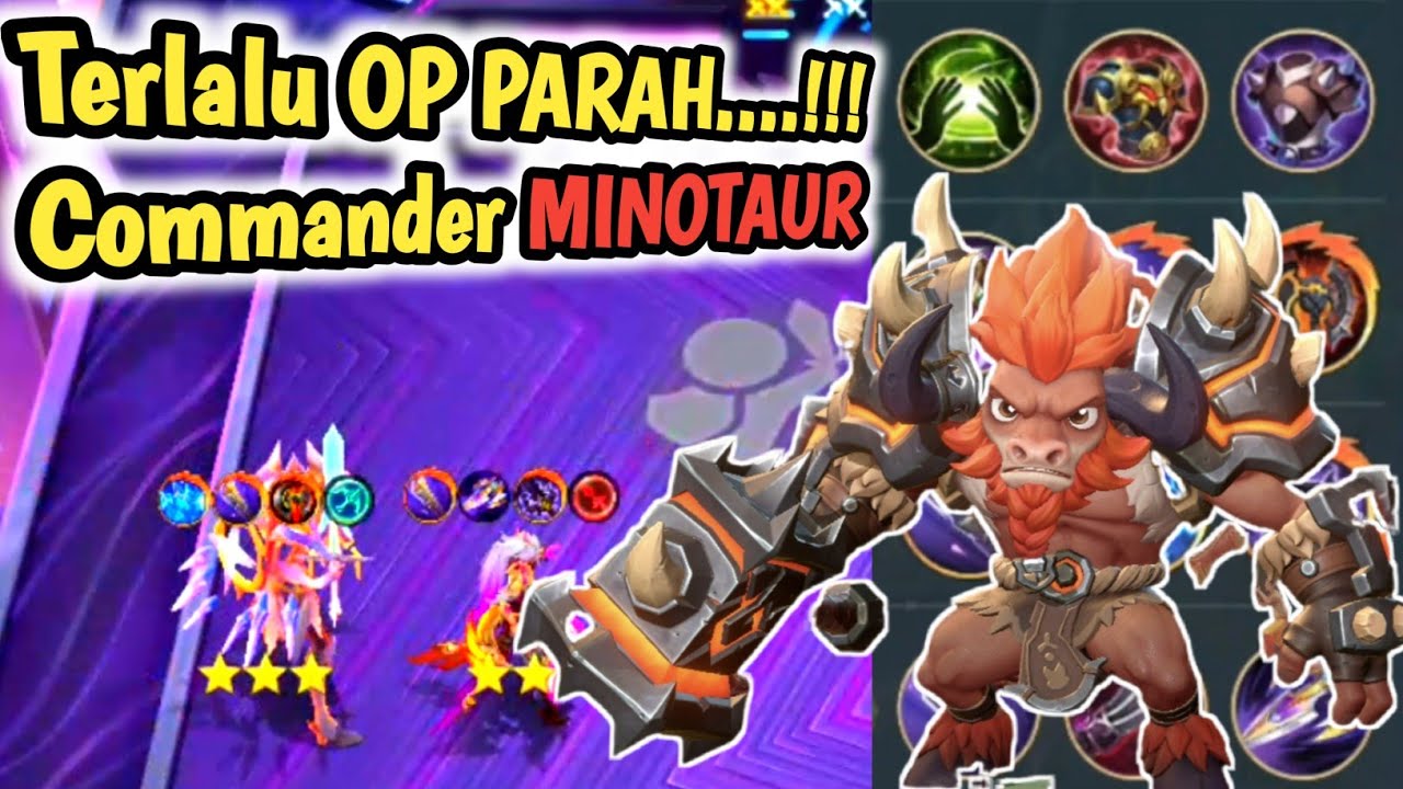 GAMEPLAY COMMANDER MINOTAUR TERBARU | CARA BERMAIN COMMANDER MINOTAUR # ...
