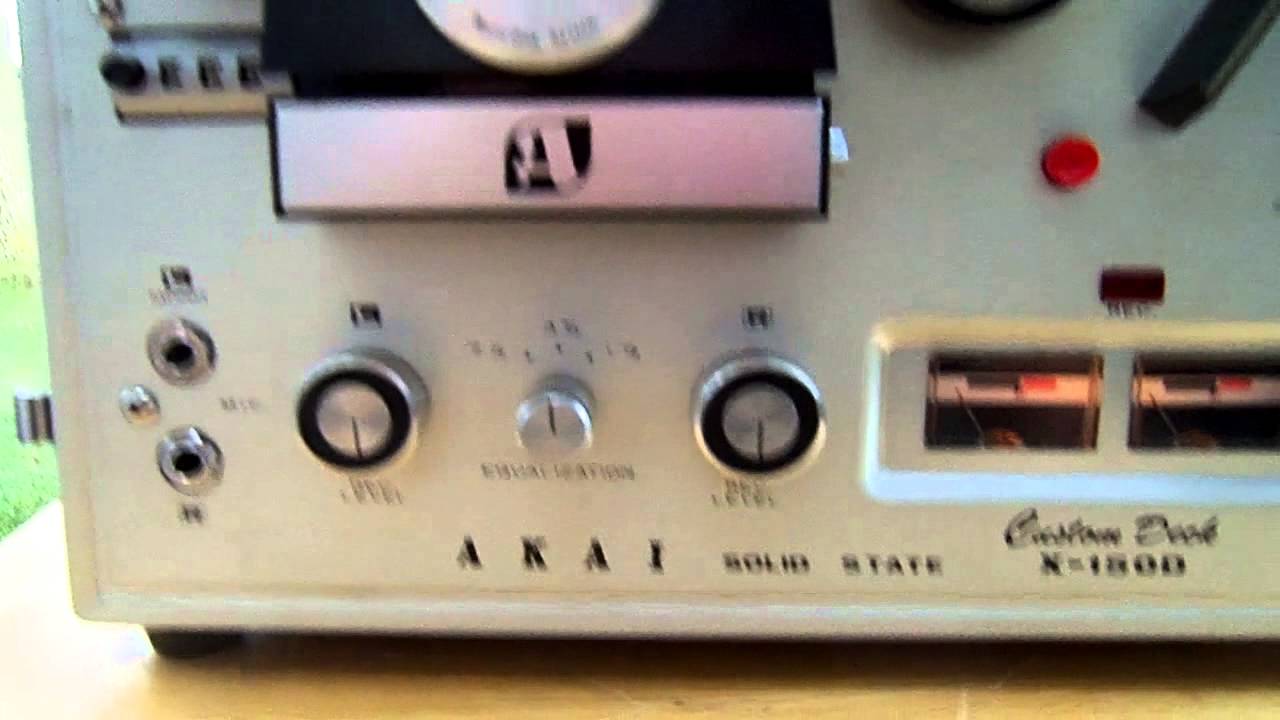 Akai X-150D Reel To Reel Vintage Tape Machine - YouTube