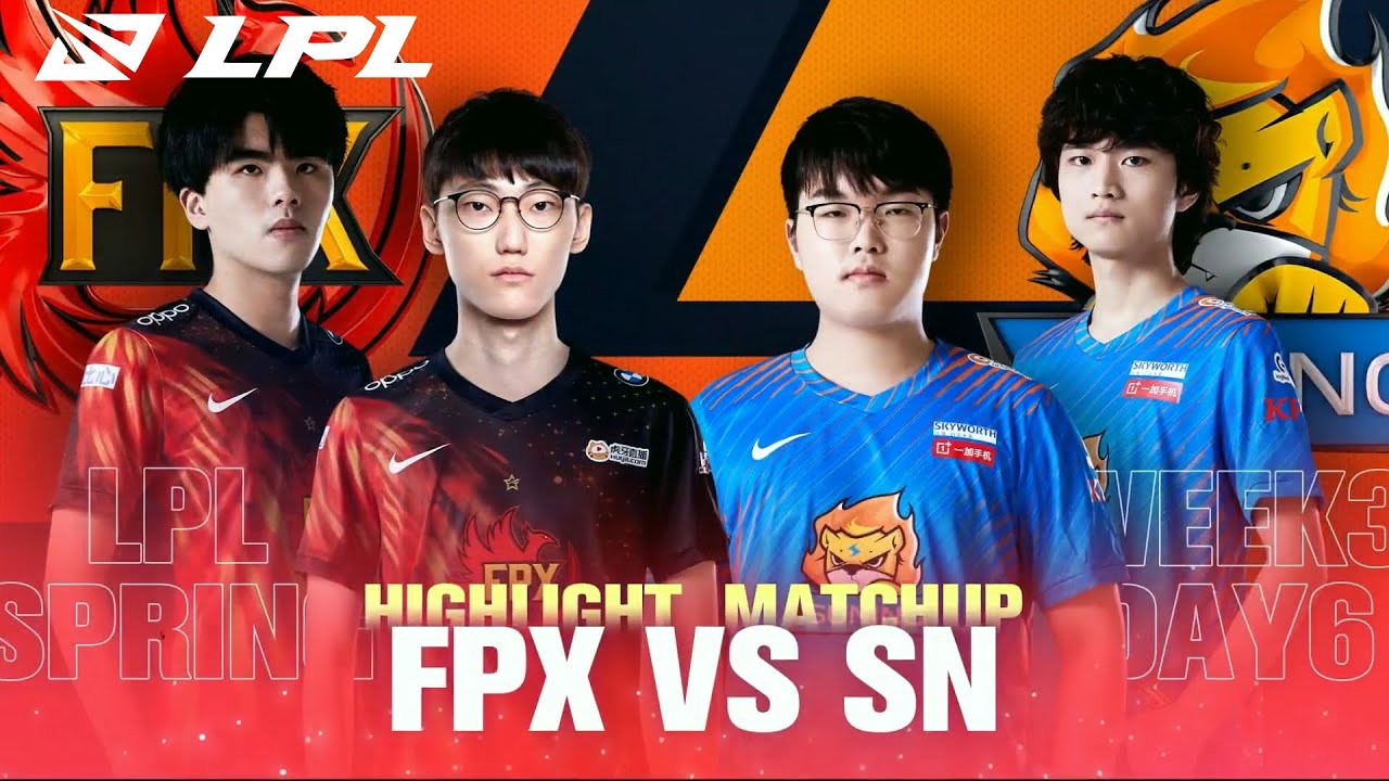 【LPL春季賽】第3週 FPX vs SN #2 - YouTube