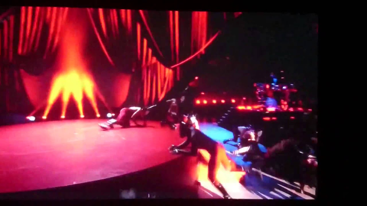 Epic fail Madonna falls off stage Brit Awards 2015 LIVE - YouTube