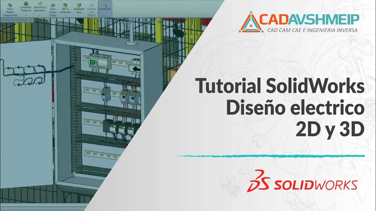 Tutorial SolidWorks: Diseño eléctrico 2D y 3D con SolidWorks | SolidWorks México - YouTube