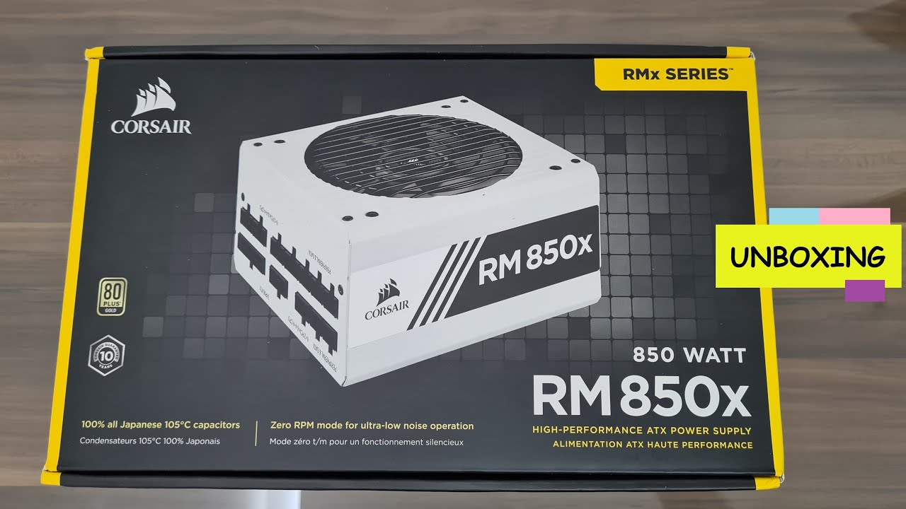 Fonte Corsair RM 850x - Unboxing BR - YouTube