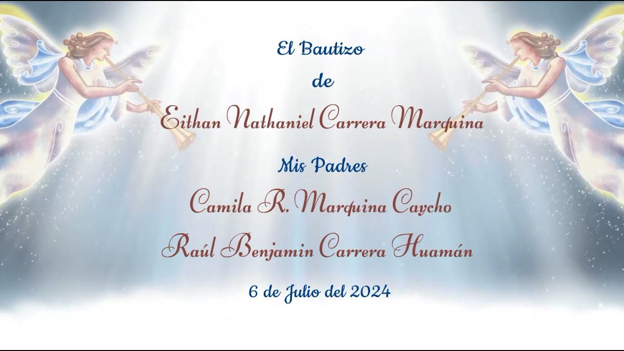 BAUTIZO DE EITHAN - FILMACIONES PUPPOS - YouTube