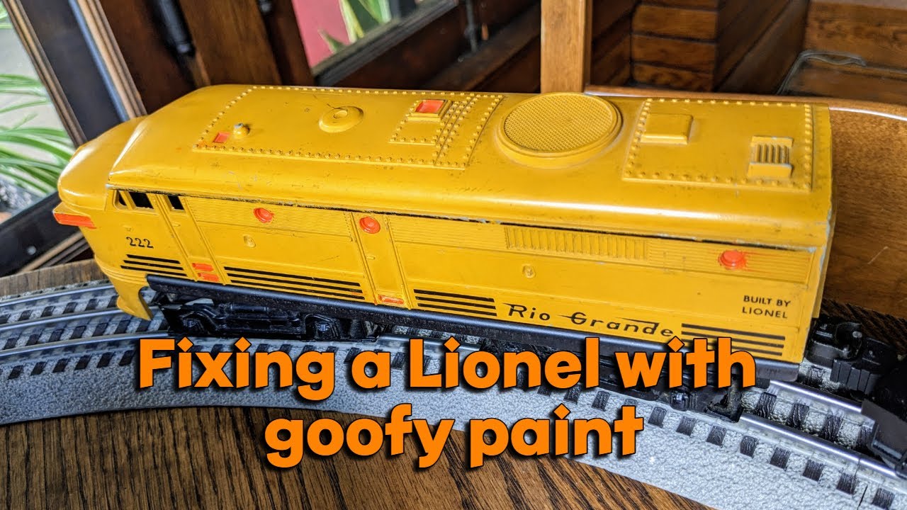 Fixing the paint on a Lionel ALCO - YouTube