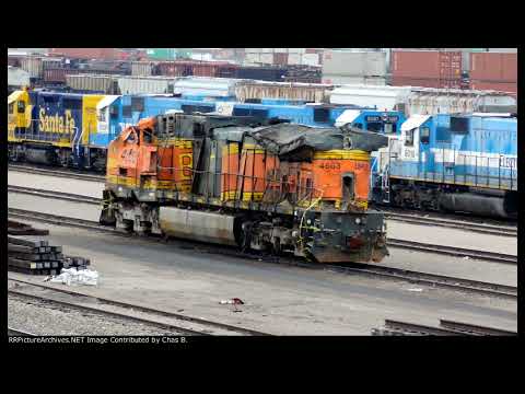 BNSF Locomotives Damaged 101- 9159