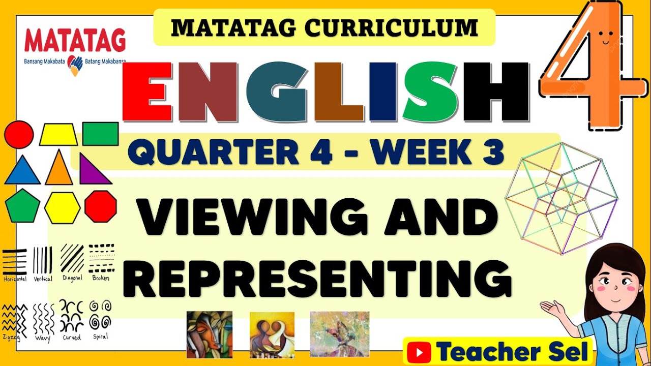 ENGLISH 4 QUARTER 4 WEEK 3 MATATAG - VIEWING AND REPRESENTING - YouTube