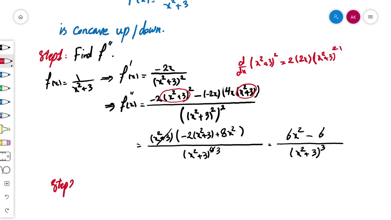 Labtube-(Introductory Calculus)- Test for Concavity: Example II - YouTube