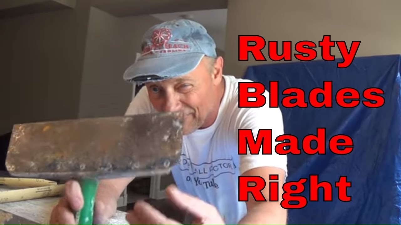 Rusted knives and chipped blades made right - YouTube