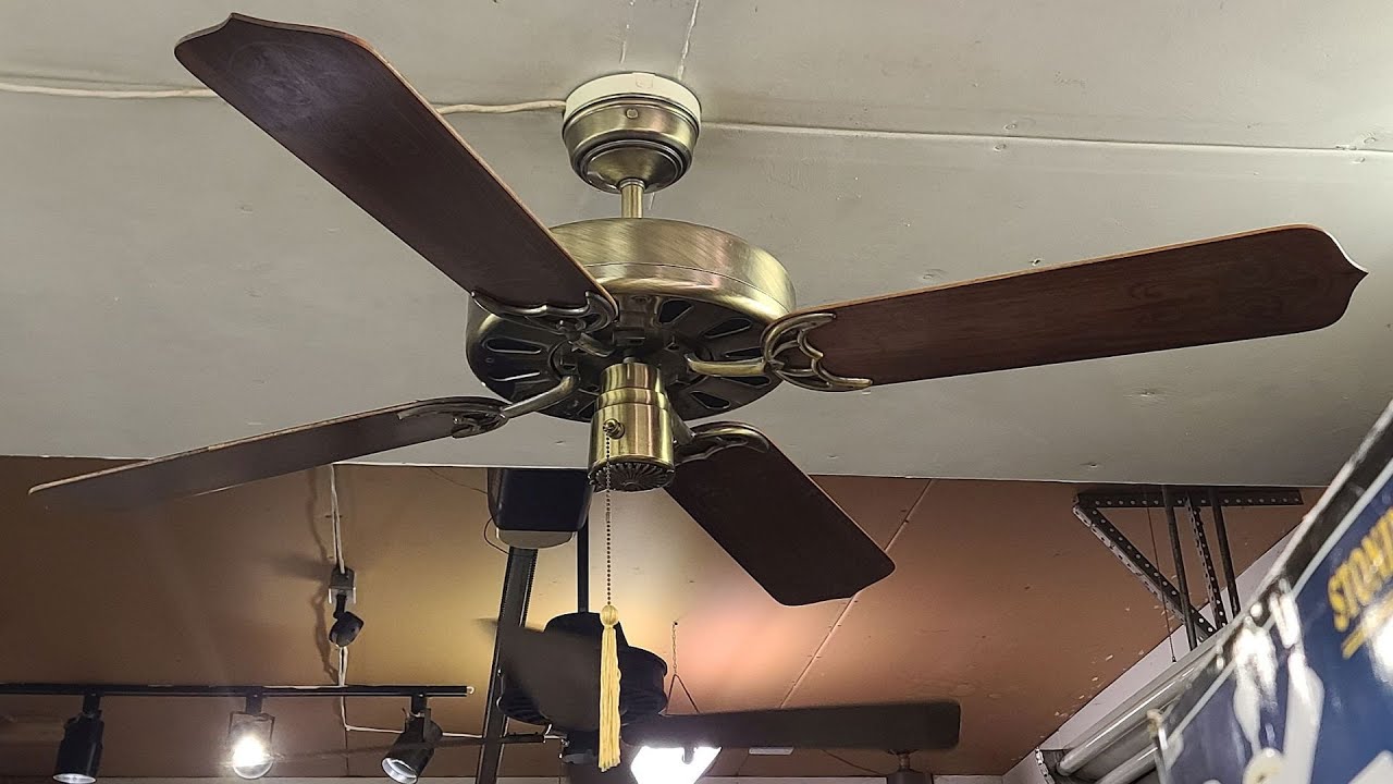Progress Lighting "Apollo" Ceiling Fan model P-2502 (52" antique brass ...