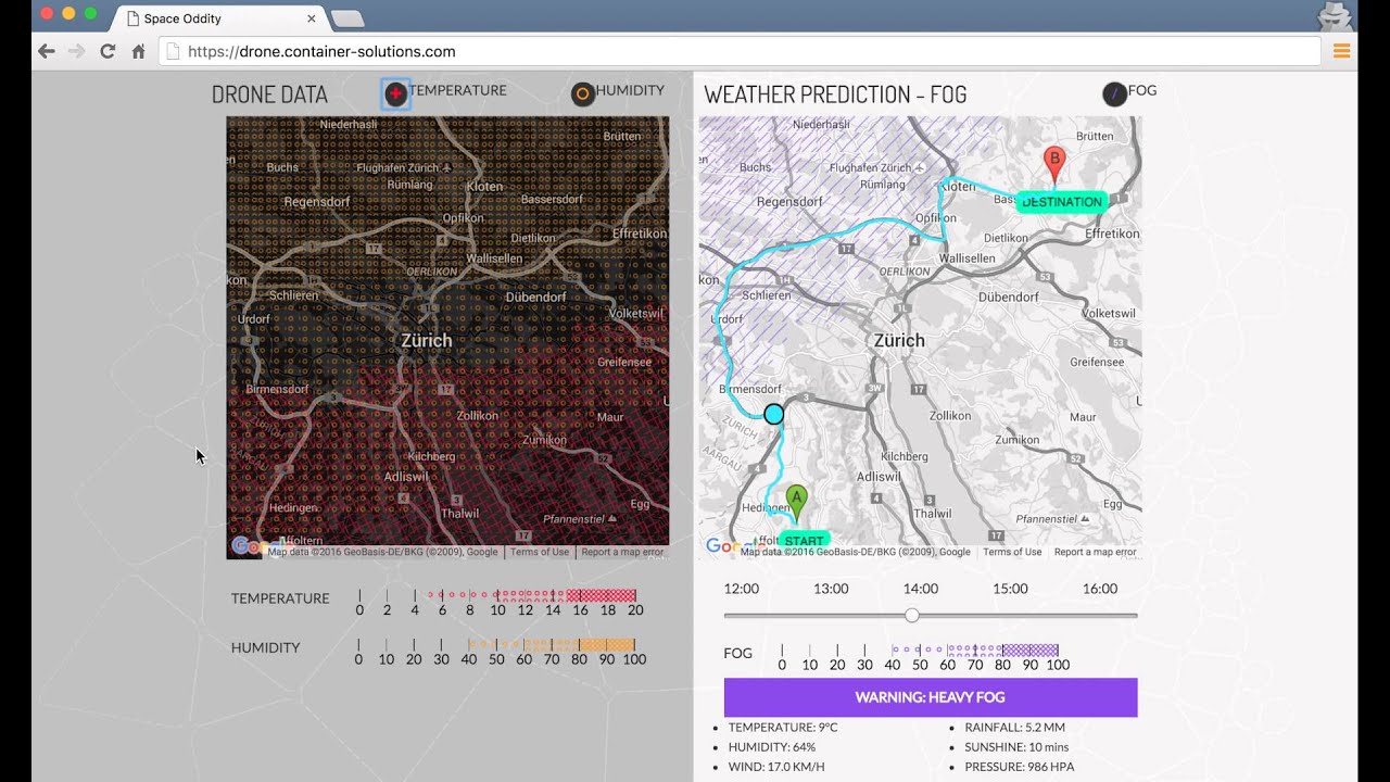 Weather Drone Application Front End - YouTube