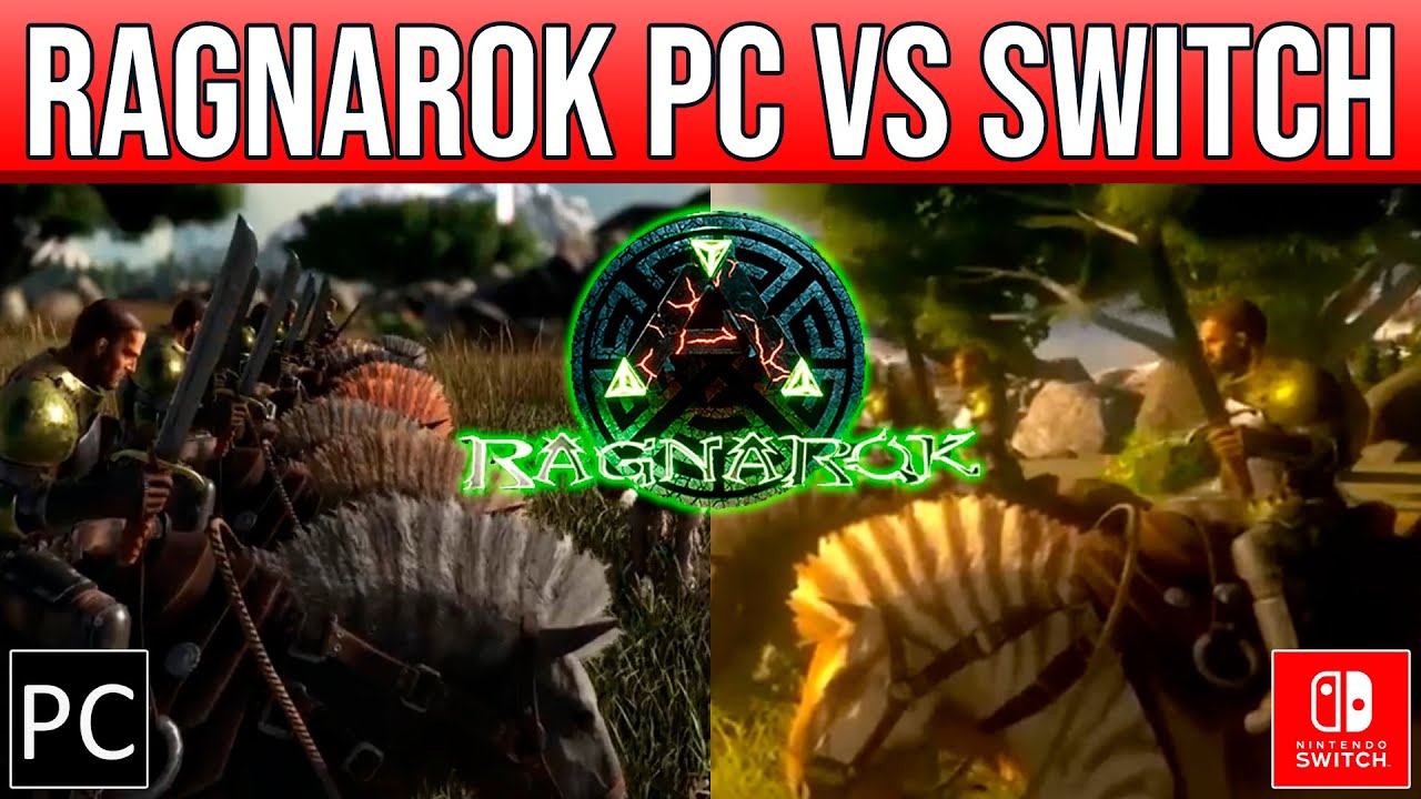 Comparativa tráiler ARK Ragnarok: PC Vs Nintendo Switch #ARKSwitch # ...