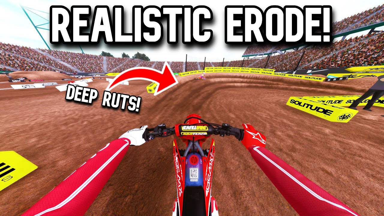 RACING SUPERCROSS IN DEEP RUTS IS SO FUN IN MX BIKES! - YouTube