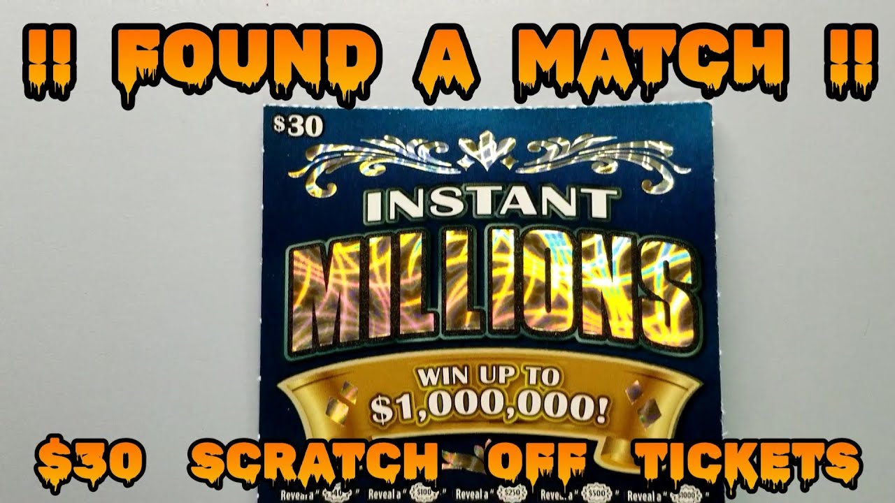 INSTANT MILLIONS !! NUMBER FOUND !! $30 MAINE scratch off tickets - YouTube