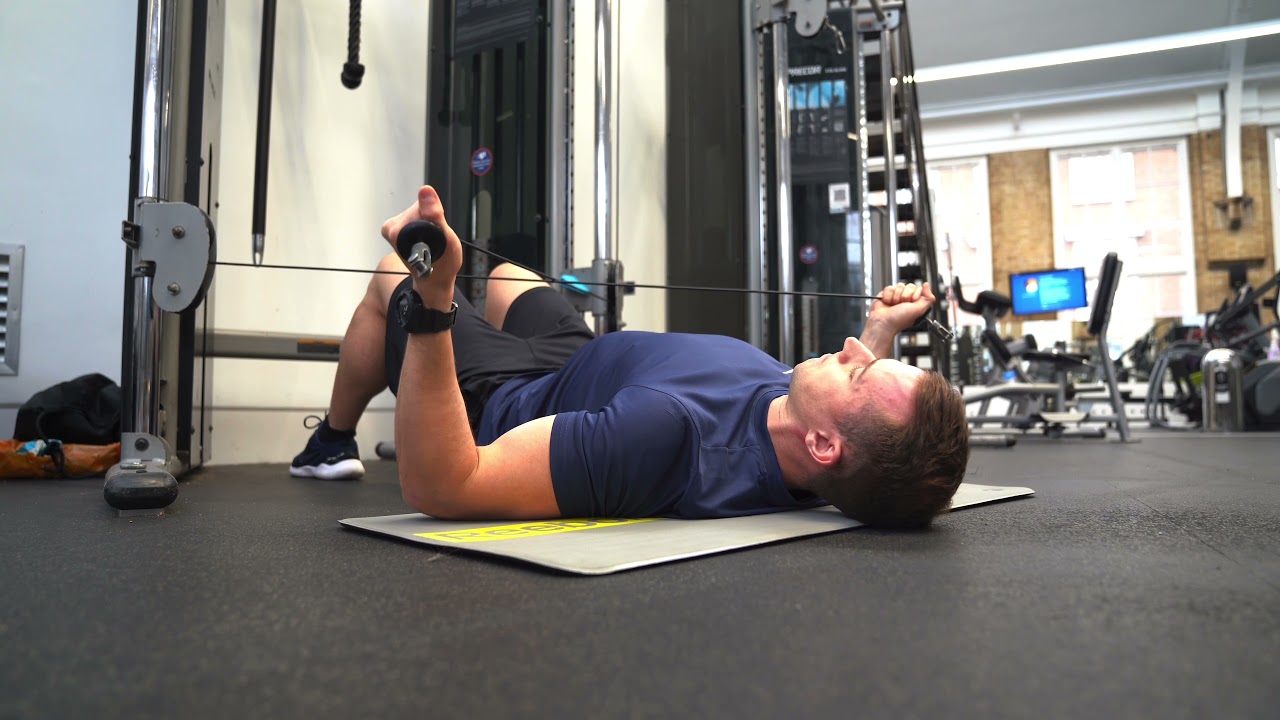 Supine Cable External Rotation - YouTube