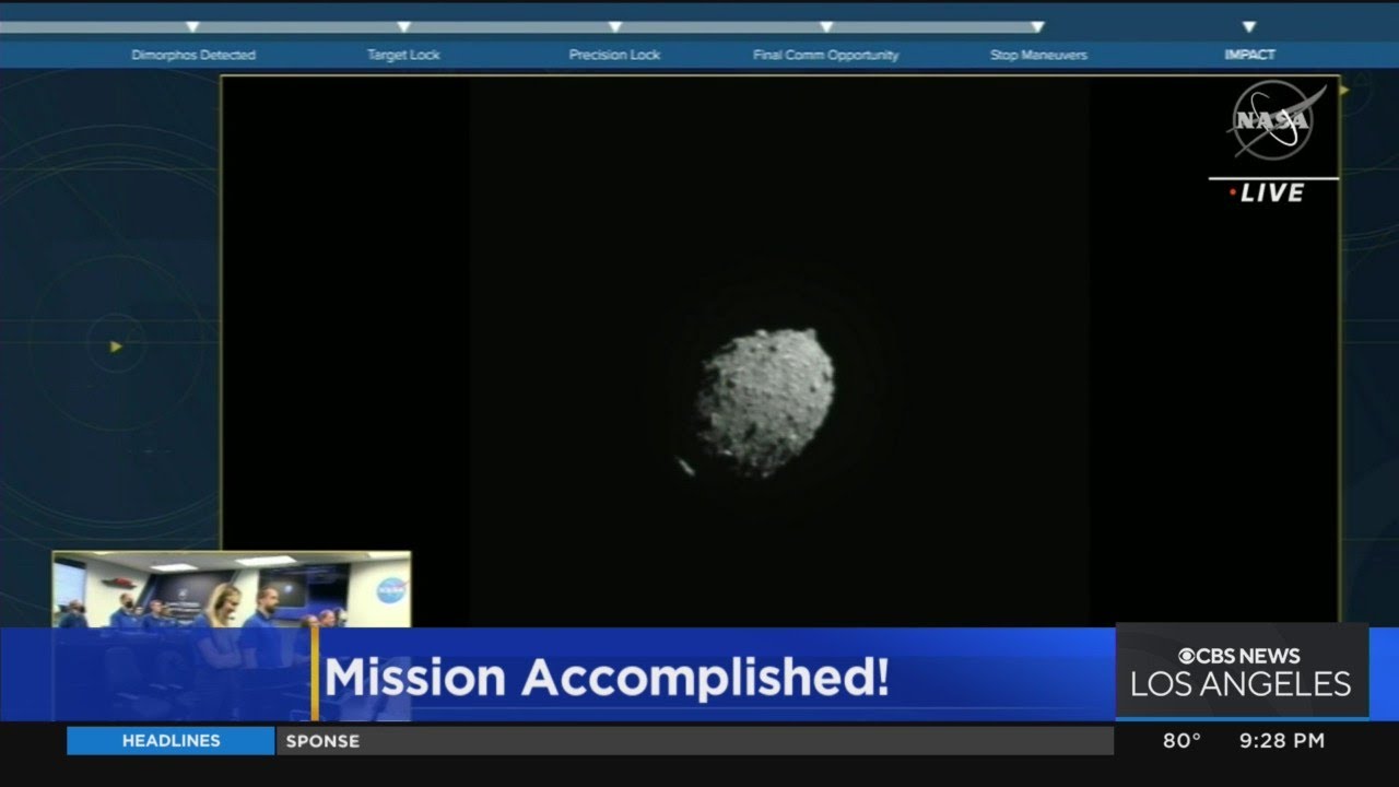 NASA successfully completes asteroid diversion test mission - YouTube