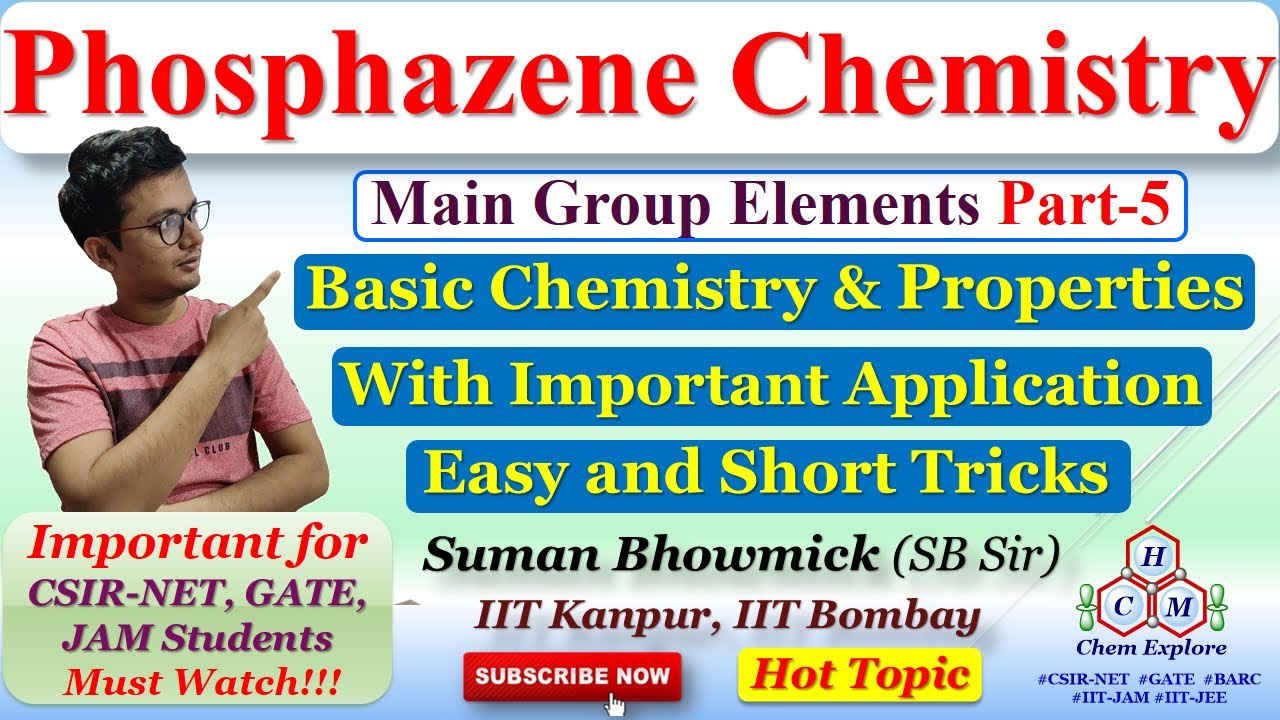 Phosphazene: Structure, Bonding & Reactivity||Chemistry of Main Group ...