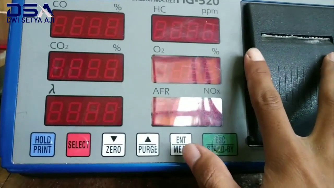 Cara mengukur emisi gas buang - YouTube