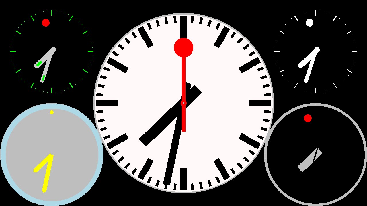 Swiss Railway Clock for the X Window System - YouTube