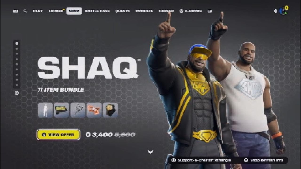 *NEW* Fortnite C5S4 *SHAQ* Bundle - (DJ Diesel/Super Shaq) - Shaquille ...