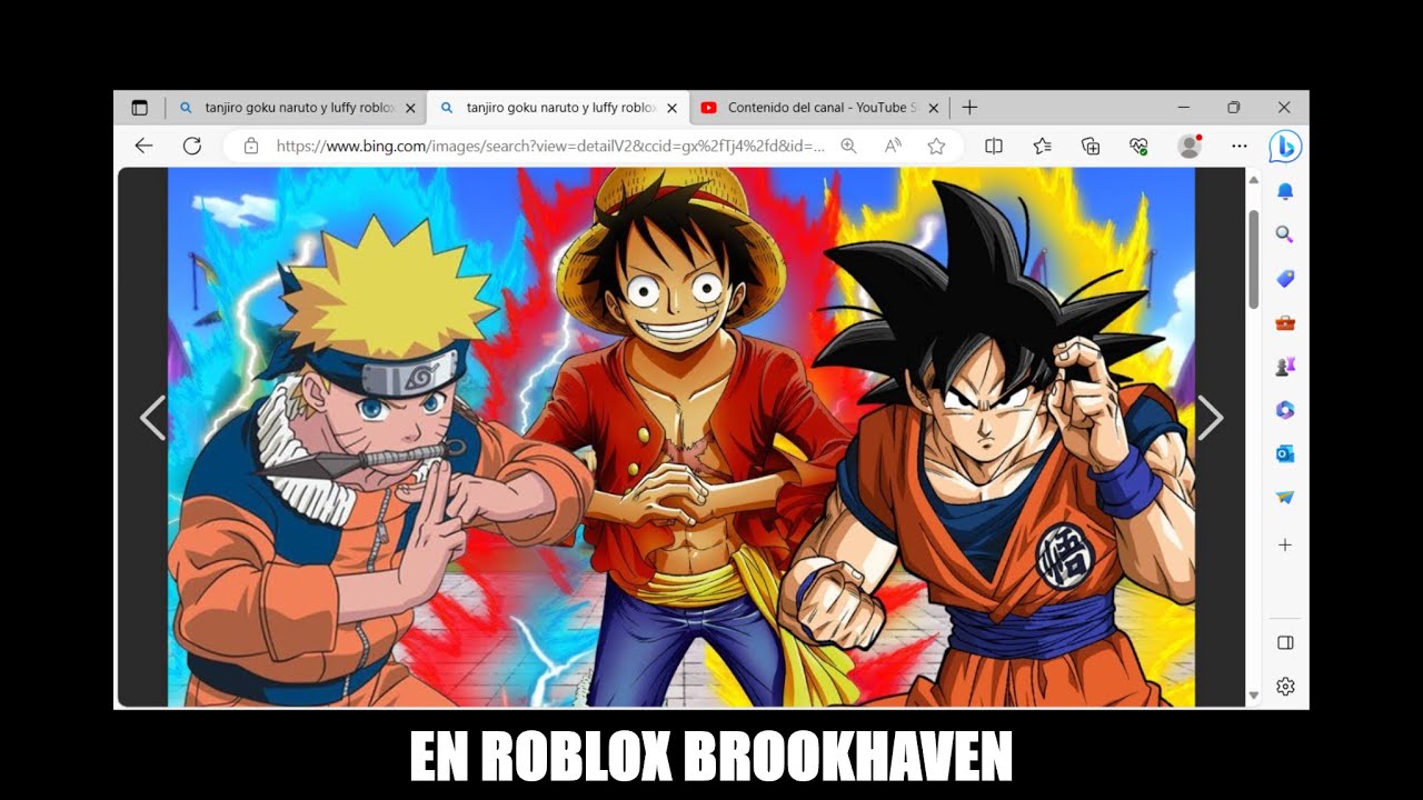 personajes de anime en Brookhaven roblox - YouTube