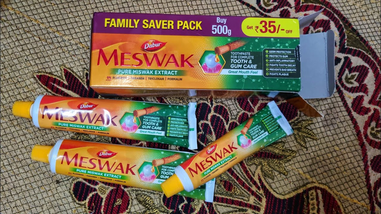 Dabur Meswak Complete Oral Care Toothpaste Unboxing & First Impressions ...
