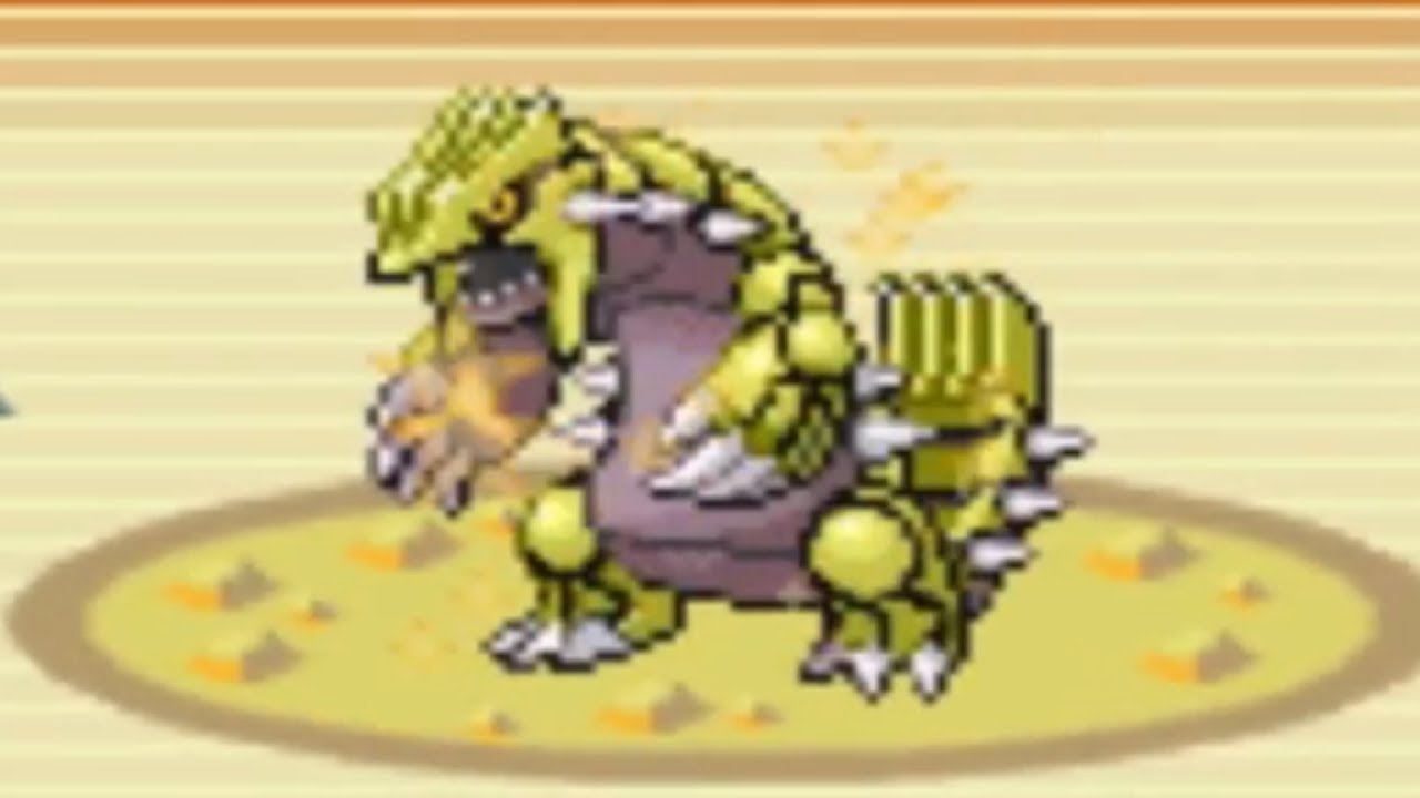 Live shiny Groudon after 6245 SRs in Pokemon Ruby - YouTube