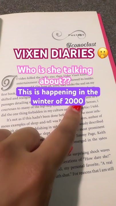 Vixen Diaries 😧 Who is this secret man? #musicindustry #books #bookreview - YouTube