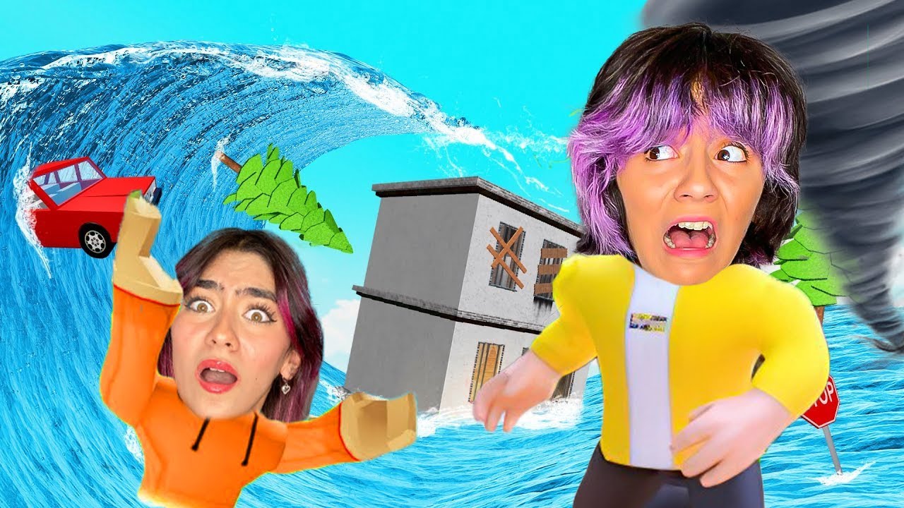 SURVIVING 100 NATURAL DISASTERS - YouTube