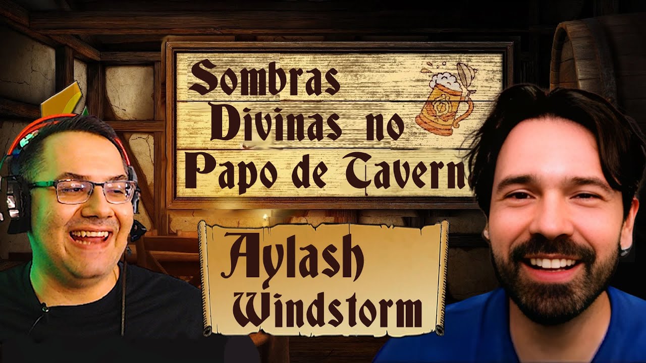 AYLASH WINDSTORM escritor de Sombras Divinas e Mestre de RPG no PAPO de ...