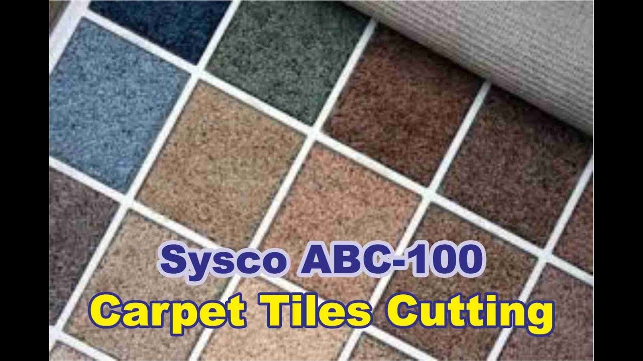 Sysco ABC 100 Carpet Tile Cutting Machine - YouTube