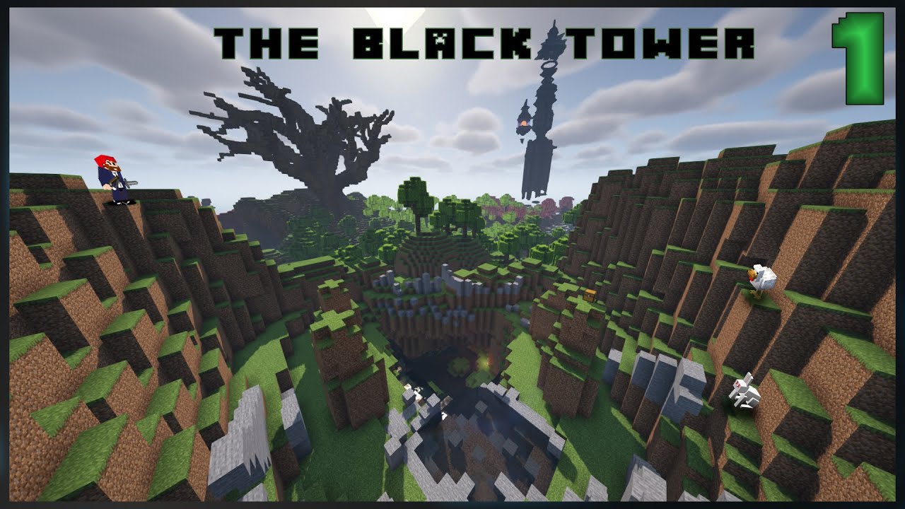 The Black Tower Part 1 (A Minecraft Adventure map) - YouTube