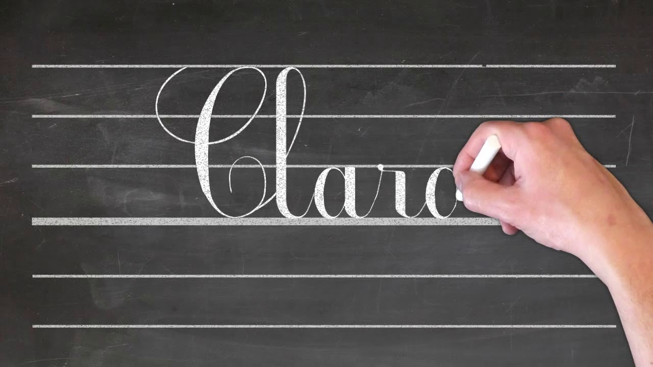 Ecrire Clara 🖋 prénom lettres cursives attachées 📕 Ecole Primaire - CP ...