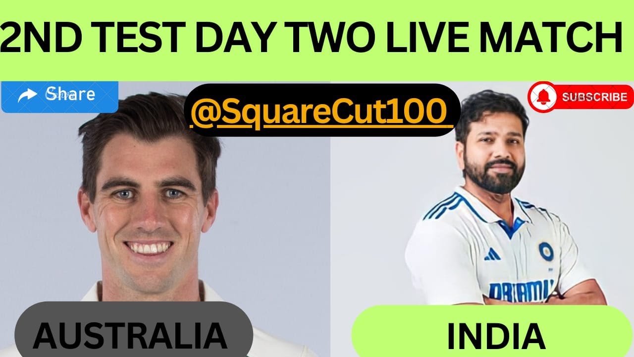 AUS vs IND 2nd TEST, BGT 2024-25 Day-2 - Live Cricket Score |Live Match ...