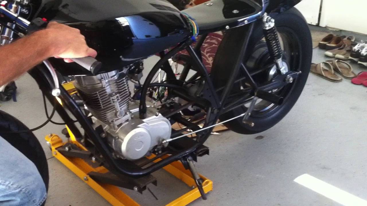 G&G Hybrid Motorcycle First try - YouTube