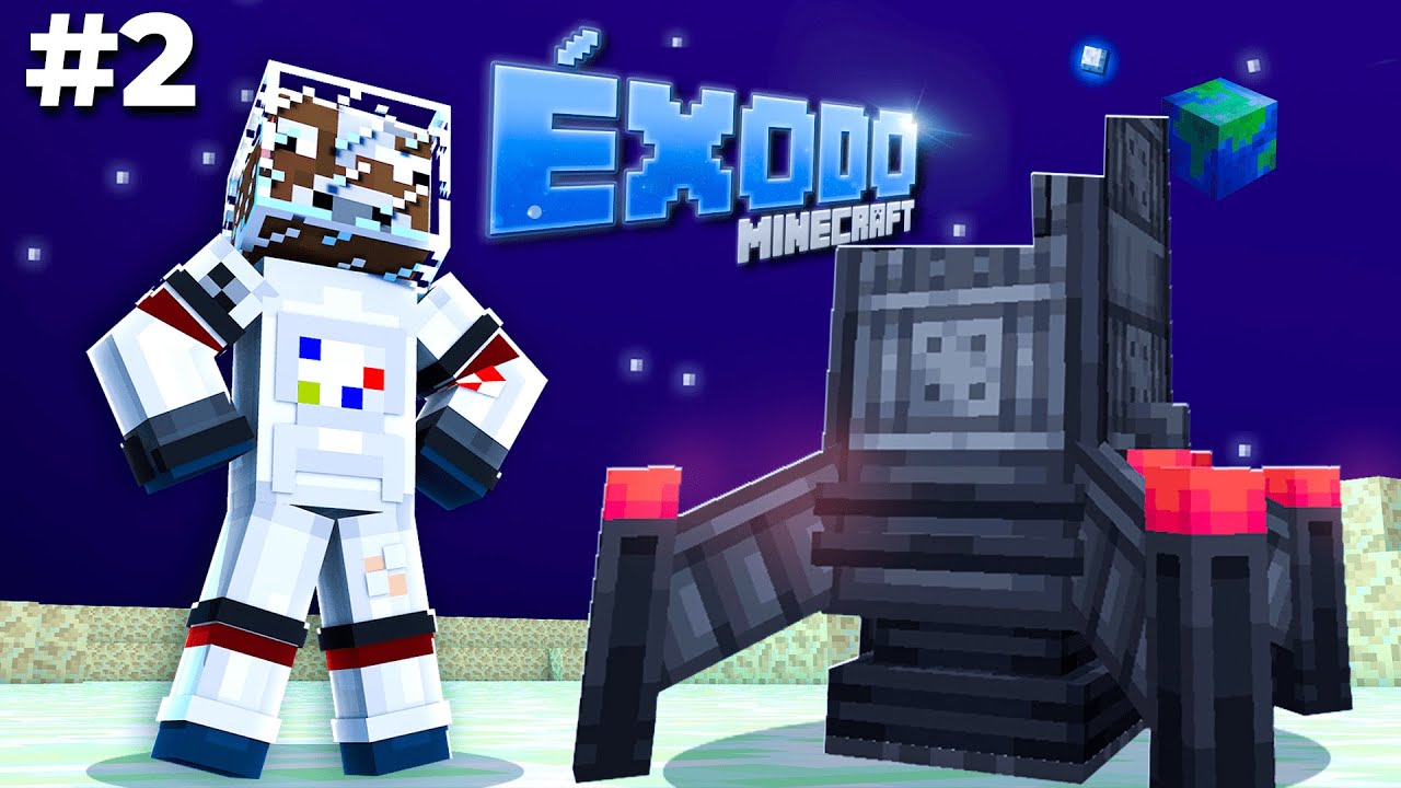 MISIÓN: IR A LA LUNA 🪐 | ÉXODO #2 MINECRAFT SERIE - YouTube