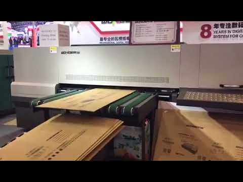 Wonderjet Industrial digital corrugated carton printer SINGLE PASS high ...