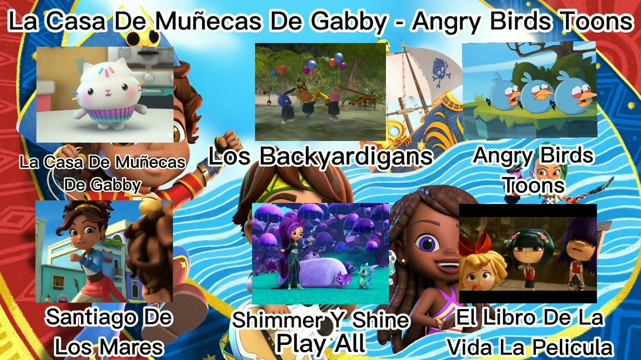 Pelicula DVD La Casa De Muñecas De Gabby - Angry Birds Toons 6 En 1 ...