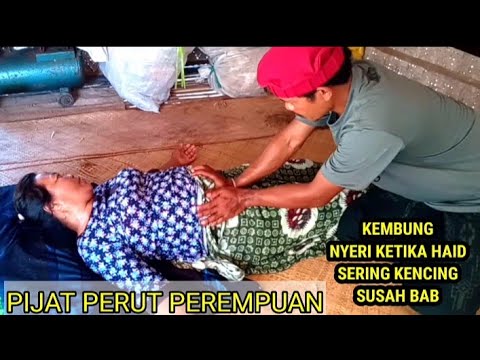 Pijat Perempuan Nyer1 Pada Pencern4an|| Begini Cara Pijat Perut Kaku Langsung Enak. - YouTube