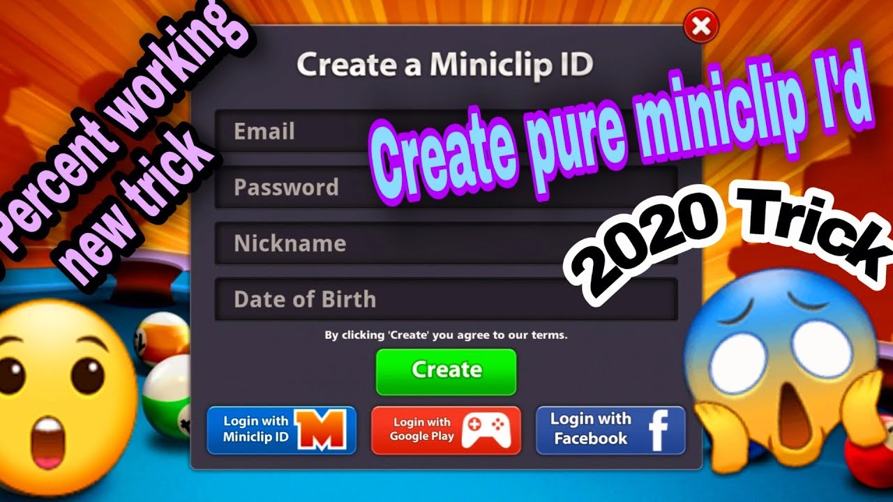 😱😲How To Creat a Pure Miniclip Account😲||By 2020 New trick😱😯|| - YouTube