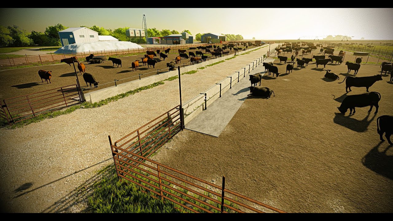 FS22 Ultimate Texas Feedlot And Cattle Ranch - YouTube