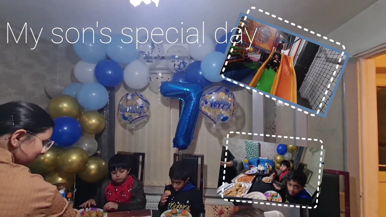 My son's special day vlog/ 7th birthday/snacks/games/jumpheaven - YouTube