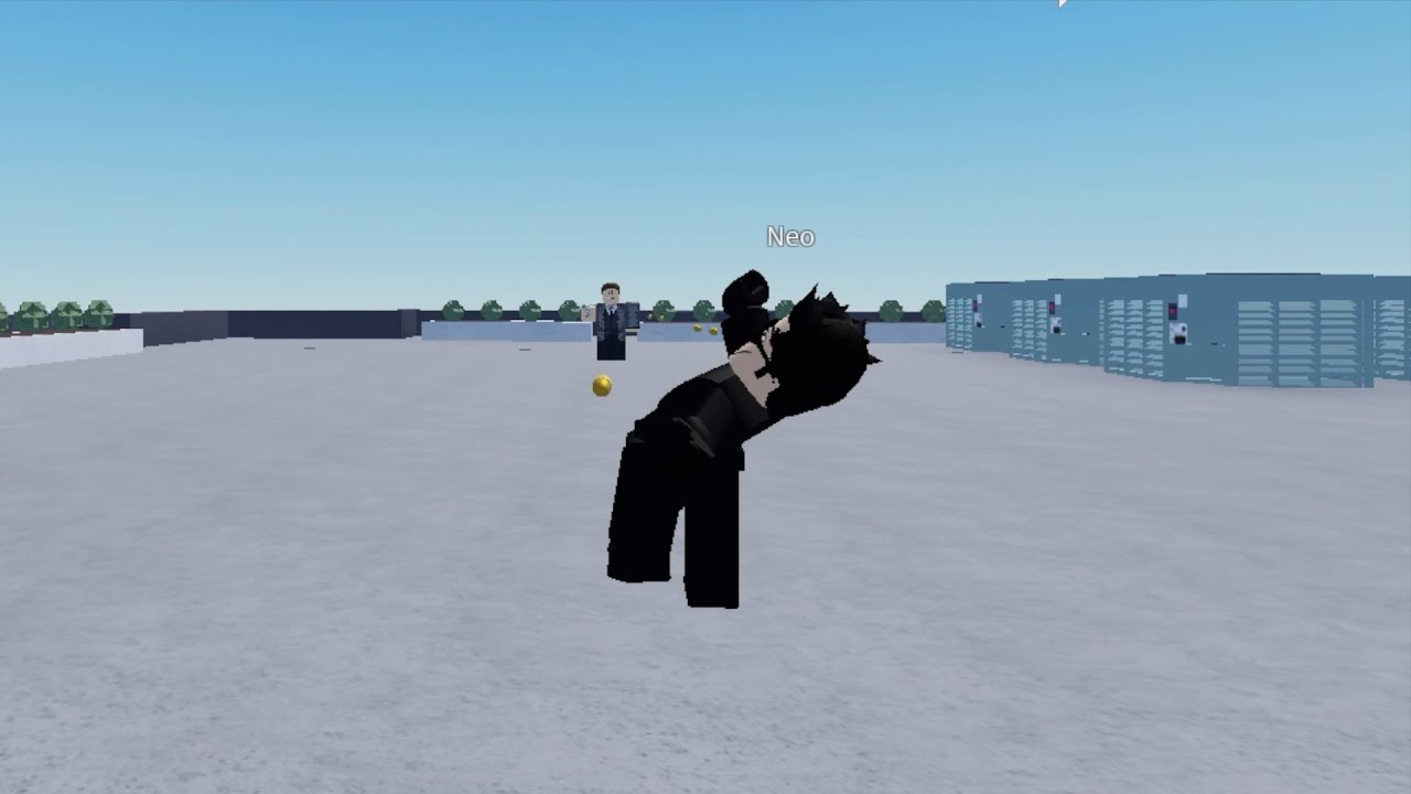 Dodging Bullets Scene from Matrix in Roblox - YouTube