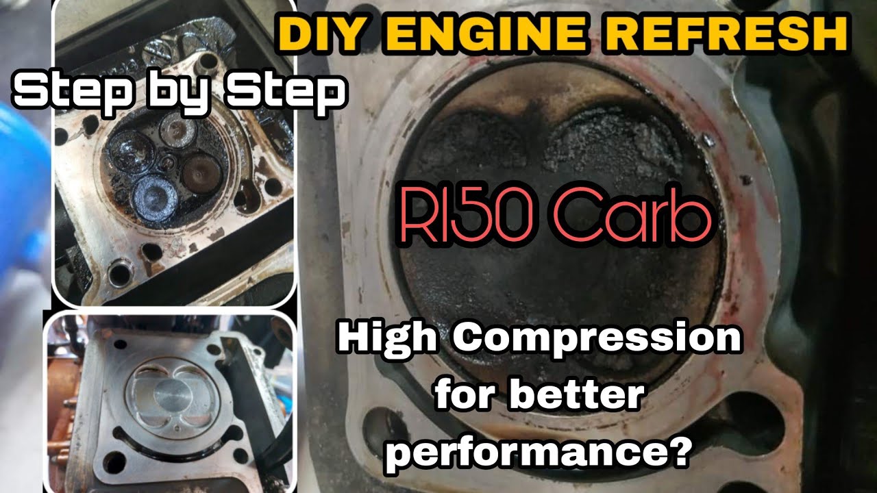DIY ENGINE REFRESH R150 CARB - HIGH COM RAIDER 150 CARB - YouTube