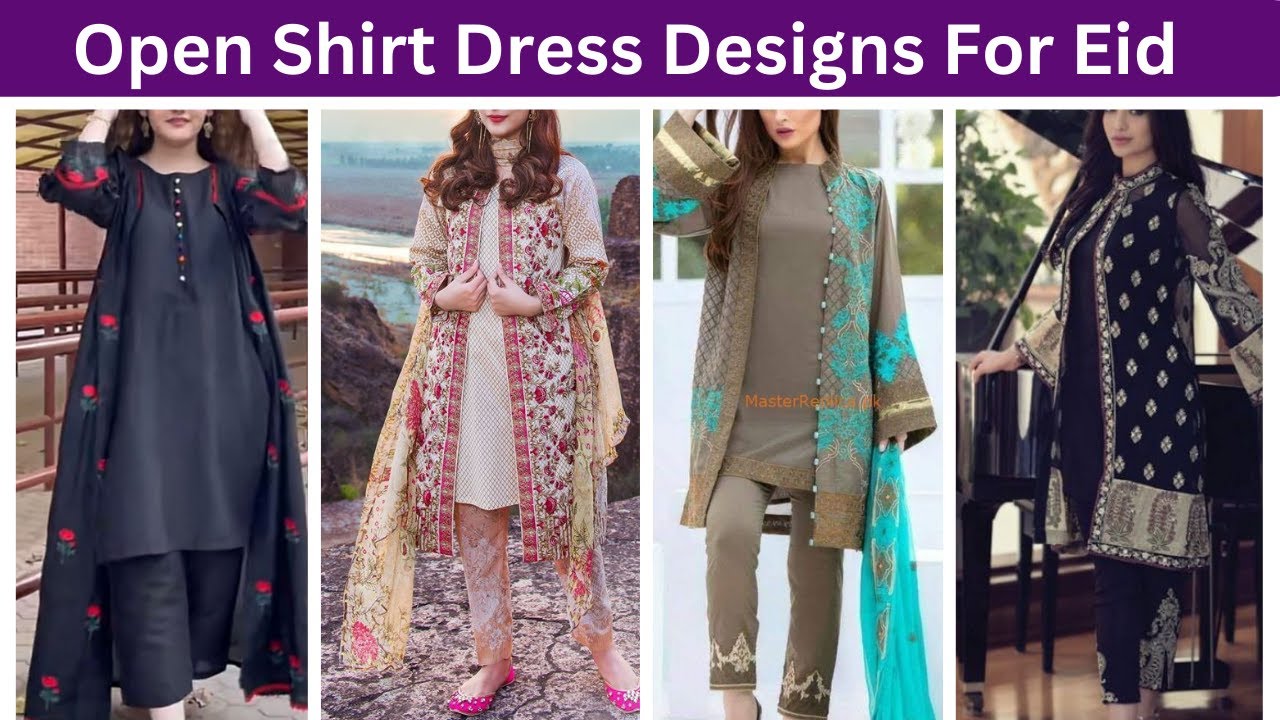 Open Shirt Dress Designing Ideas For Summer2023 || Open Shirt Design ...