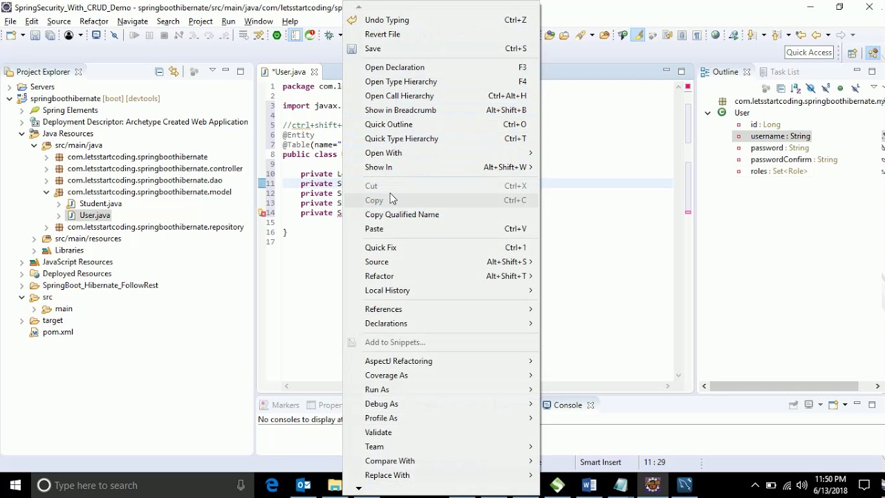 Part 3 Springboot Security Crud Hibernate Jpa Mysql Jsp Validation Youtube